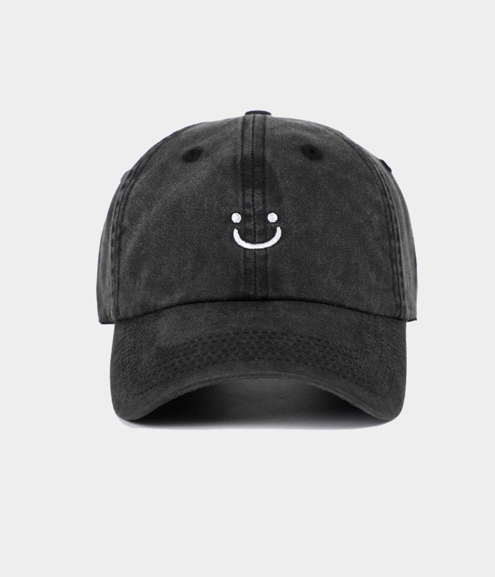 WASHED SMILEY FACE CAP. | CAPS Apparel