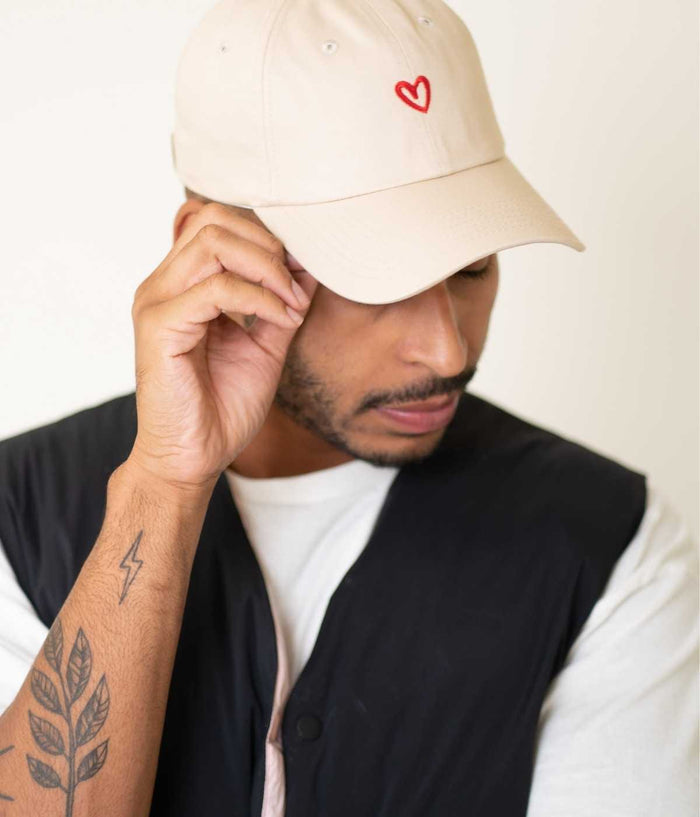 HAND DRAWN HEART CAP. | CAPS Apparel