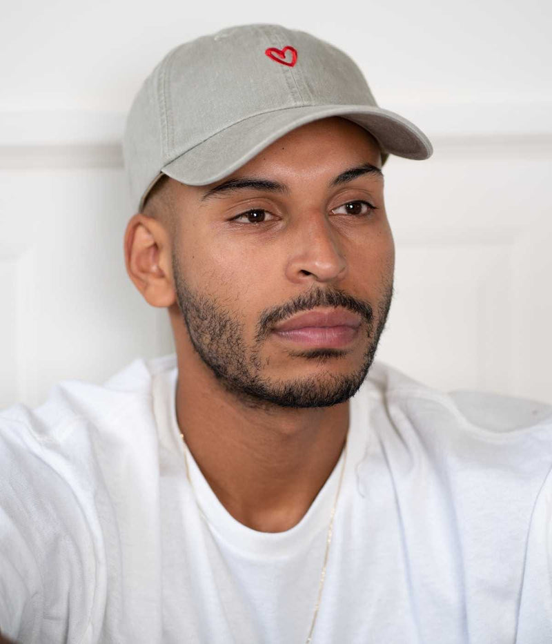 WASHED DRAWN HEART - RED. | High quality by CAPS Apparel