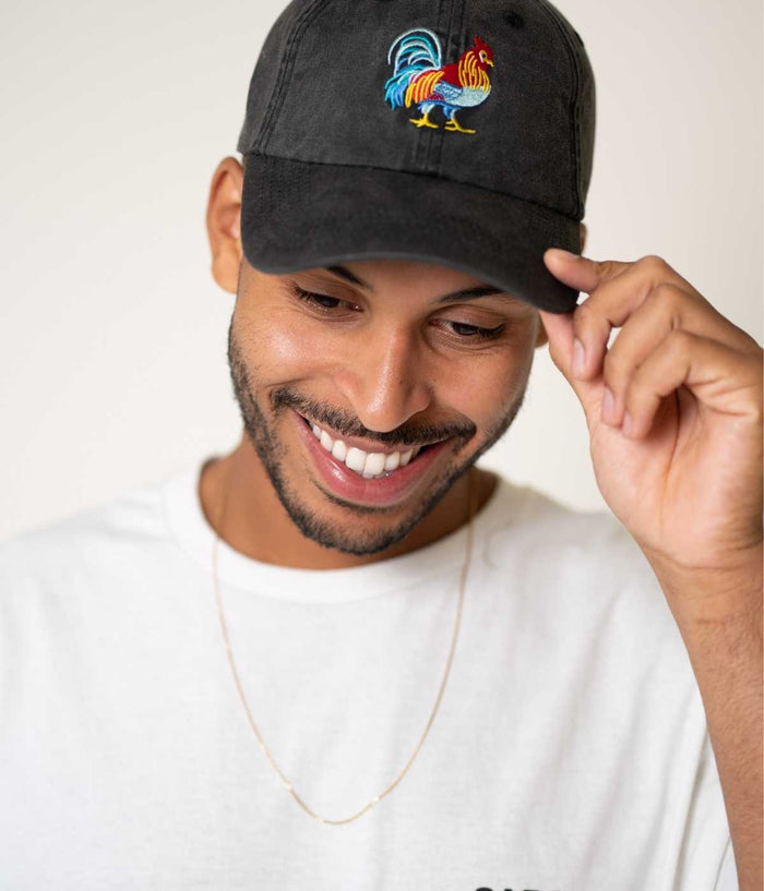 WASHED ROOSTER CAP. | High Quality produced by CAPS